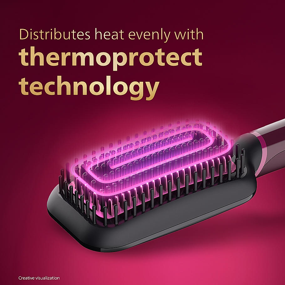 Hair Straightening Brush-with Silk Protect Technology I Naturally Stra ...