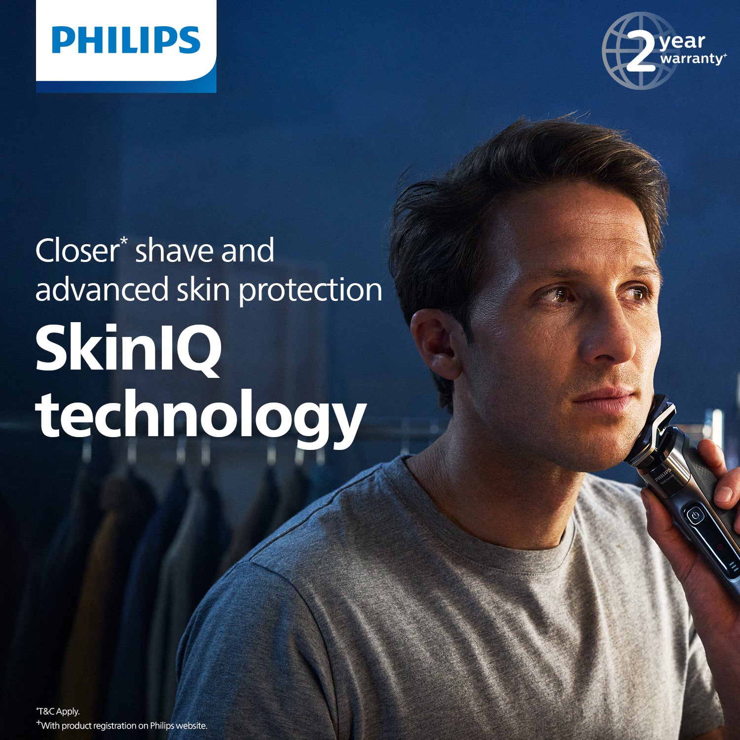 Electric Shaver for Men | Close shave, advanced skin protection with a ...