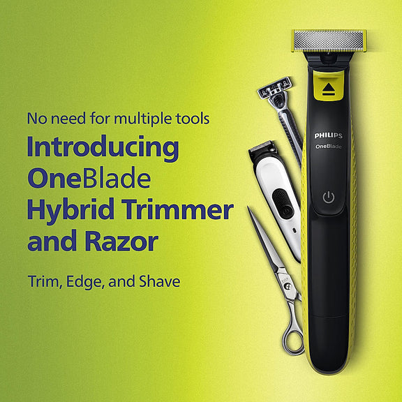 OneBlade- I Hybrid Trimmer & Razor I Trim, Edge & Shave | 2x Powerful