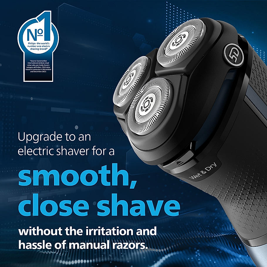 Electric Shaver for Men-| SkinProtect Technology, Wet and Dry Shave ...